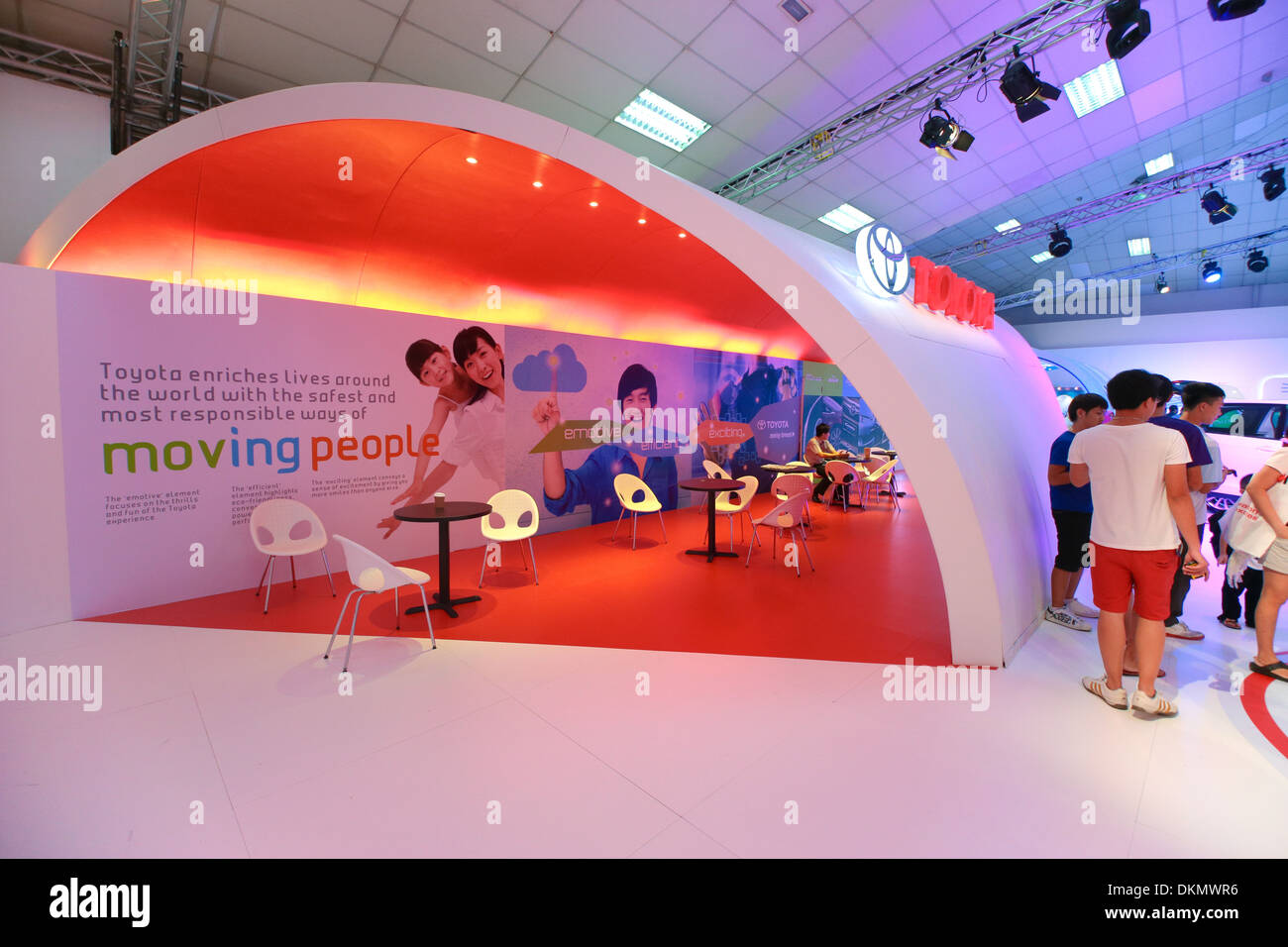 Toyota resting booth for visitors at KL International Motor show 2013 ...