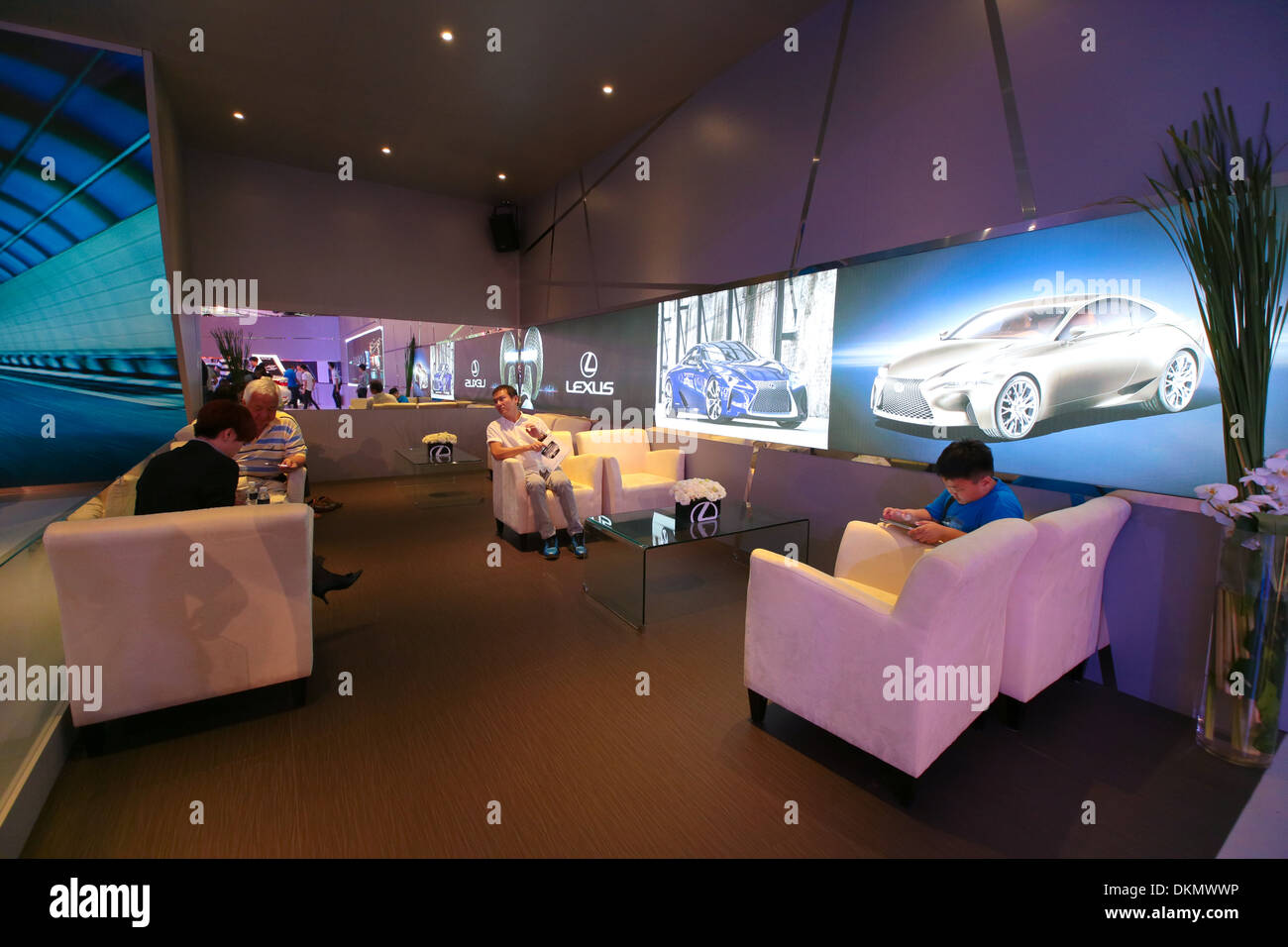 LEXUS resting booth for visitors at KL International Motor show 2013 ...