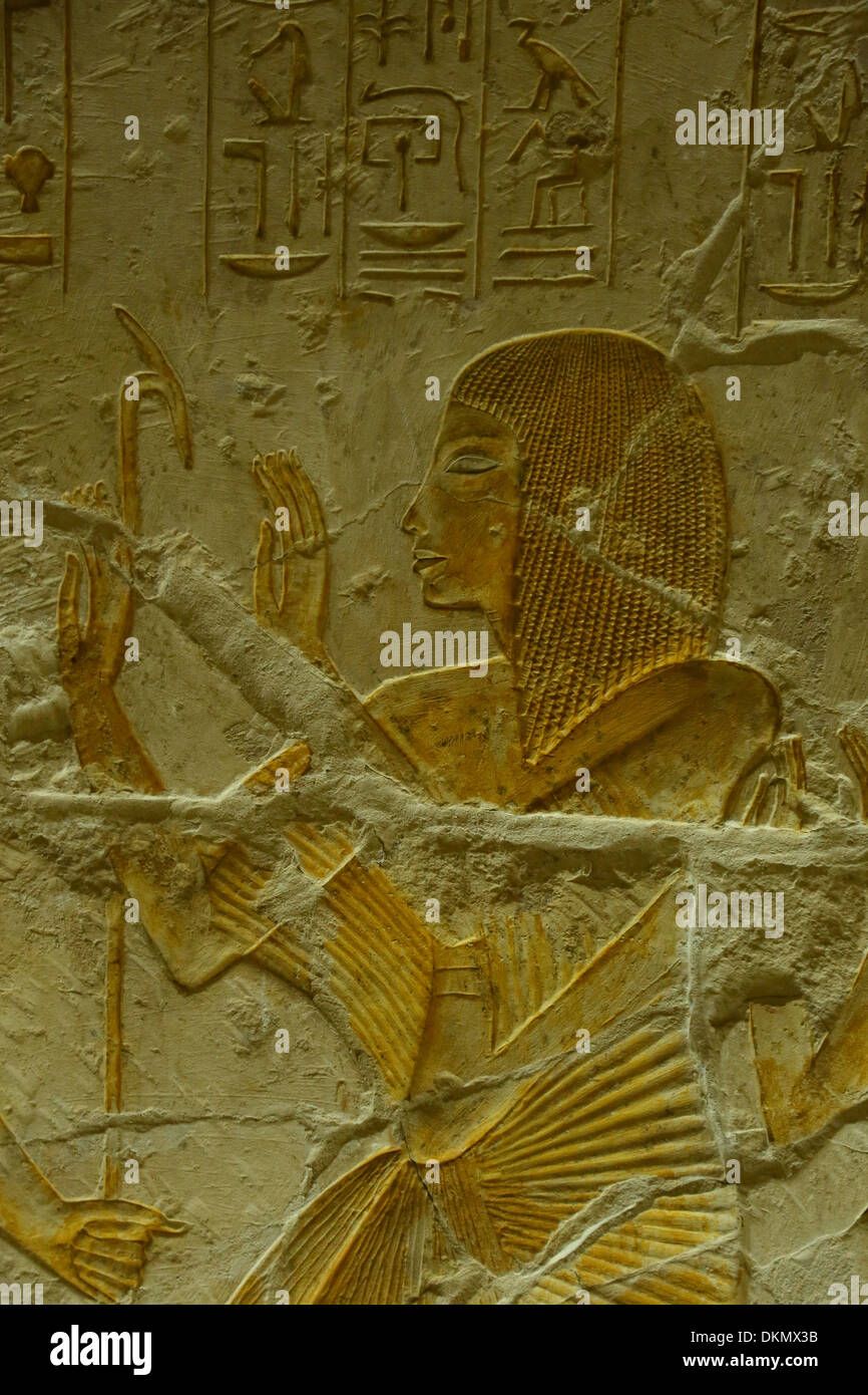 Tomb of Maya @ Saqqara Egypt 1350 B.C Stock Photo - Alamy