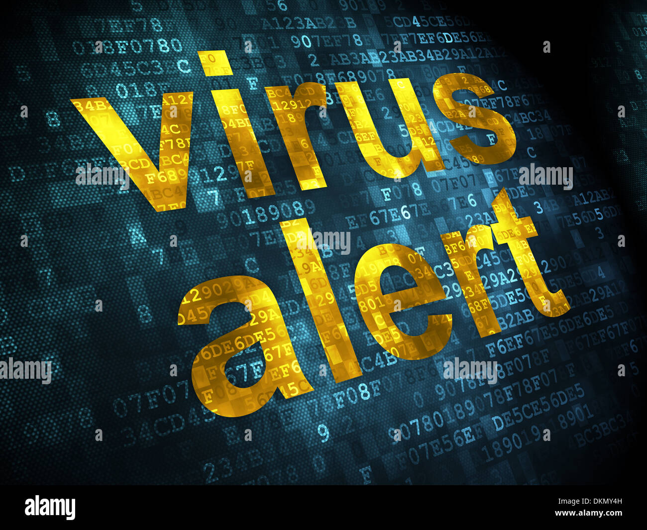 Safety concept: Virus Alert on digital background Stock Photo - Alamy