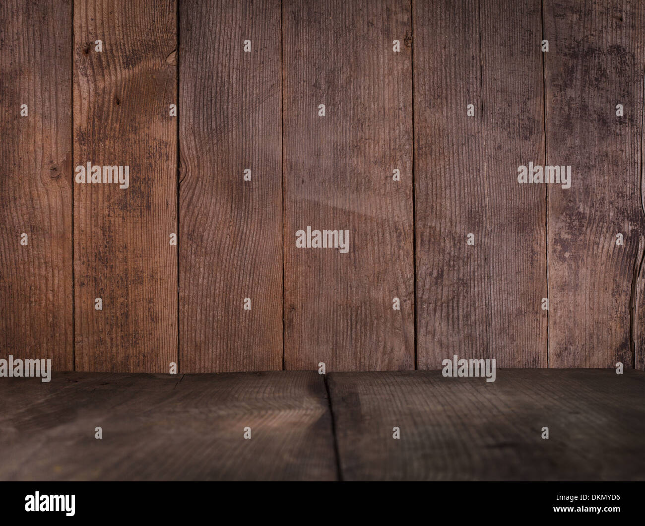 Empty wooden wall and floor for design Stock Photo - Alamy