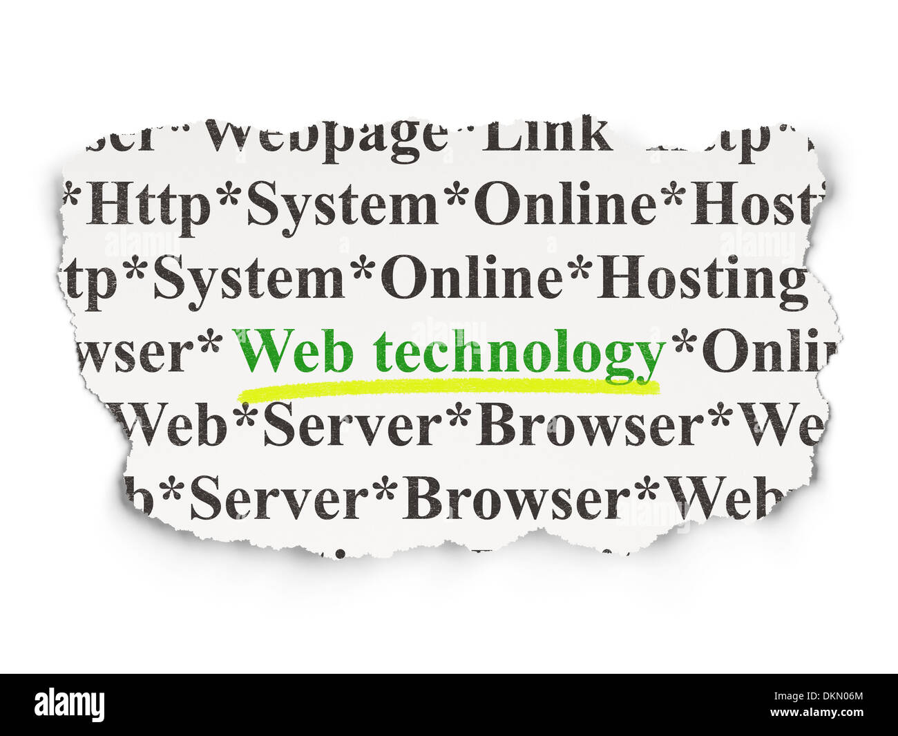 Web design concept: Web Technology on Paper background Stock Photo - Alamy