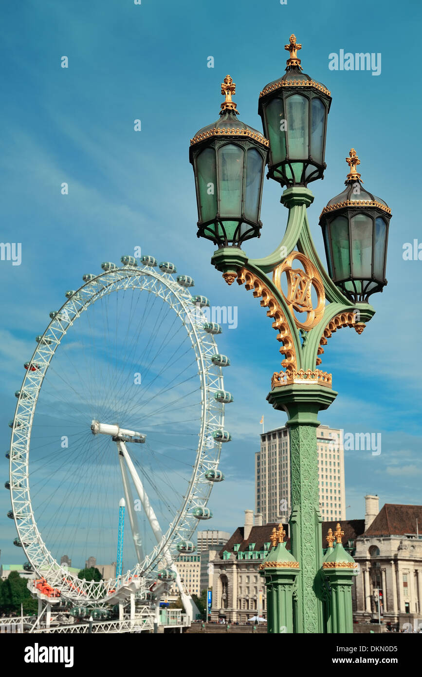 Vintage lamp post on Westminster Bridge in London Stock Photo - Alamy