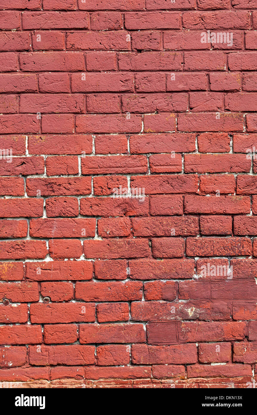 Weathered texture of stained old red brick wall background Stock Photo ...