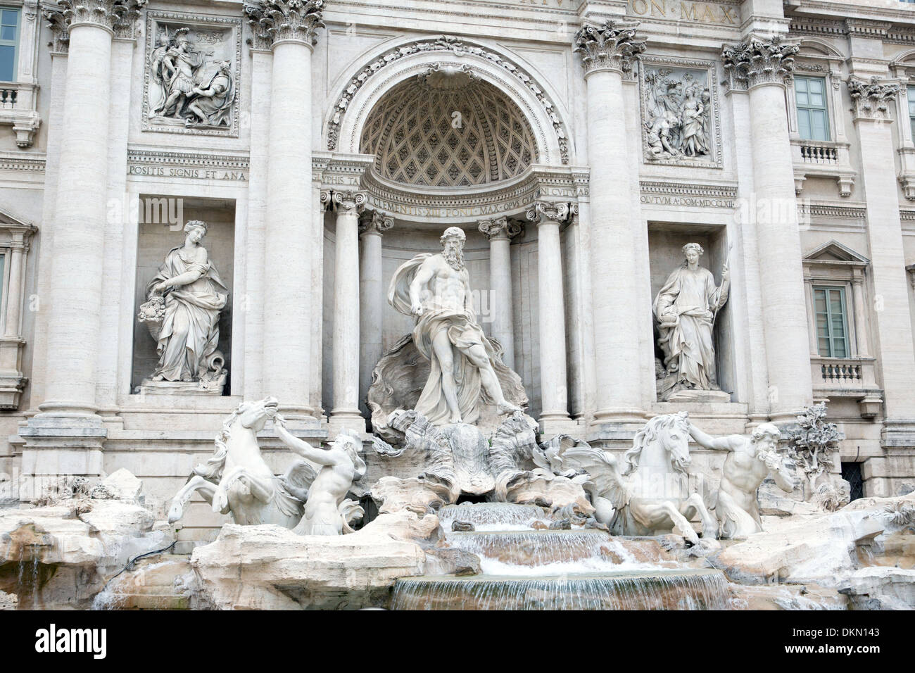 The famous Trevi Fountain facade in Rome, Italy Stock Photo - Alamy