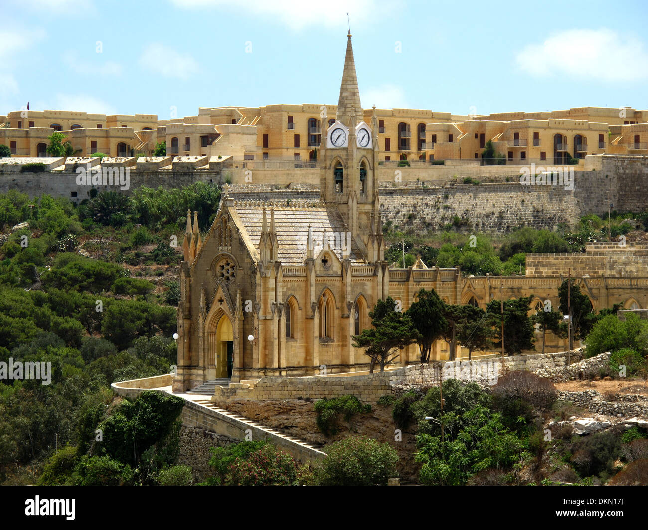 Victoria citadel in Gozo Island, Malta Island, Mediteran, sea, Europe ...