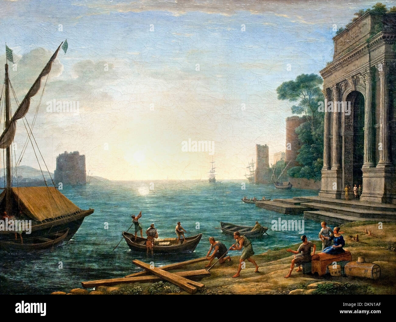 A Seaport at Sunrise by Claude Lorrain - Claude Gellée 1604/1605–1682 ...