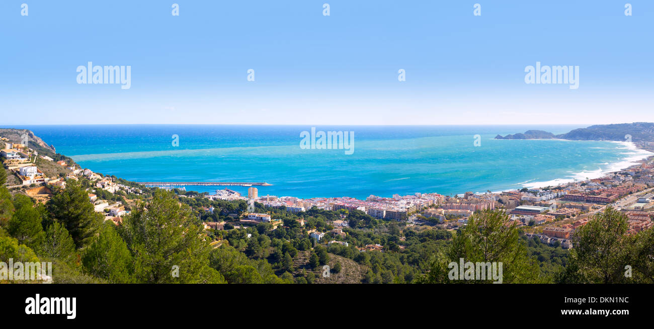 Javea panoramic in Alicante aerial view Valencian Community of spain ...