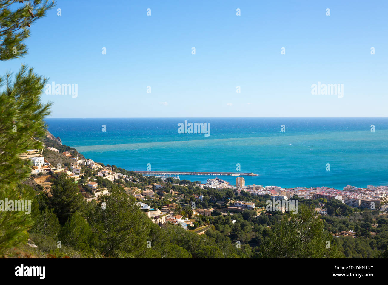 Javea in Alicante aerial view Valencian Community of spain with ...