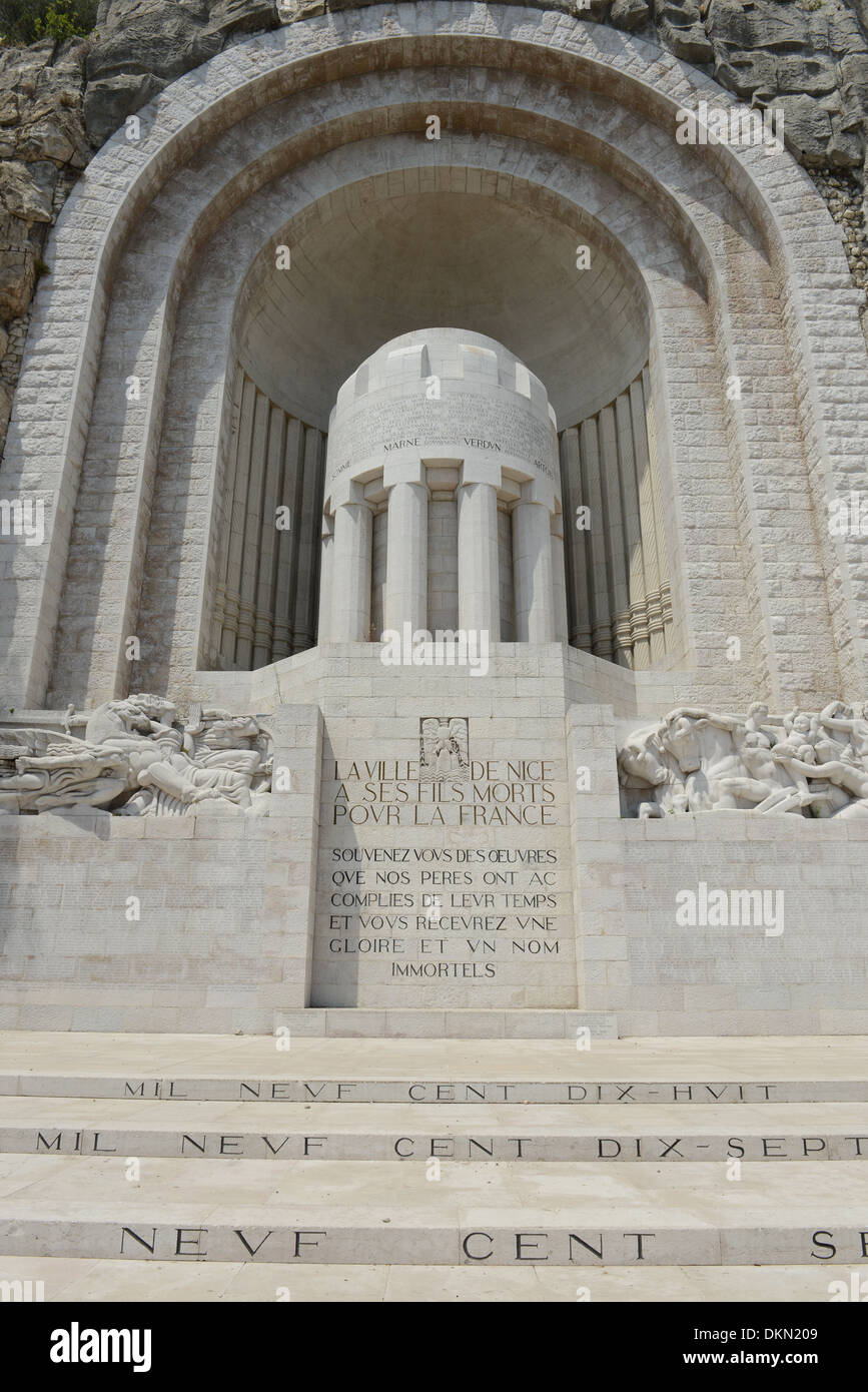 War Memorial in Nice France Stock Photo - Alamy