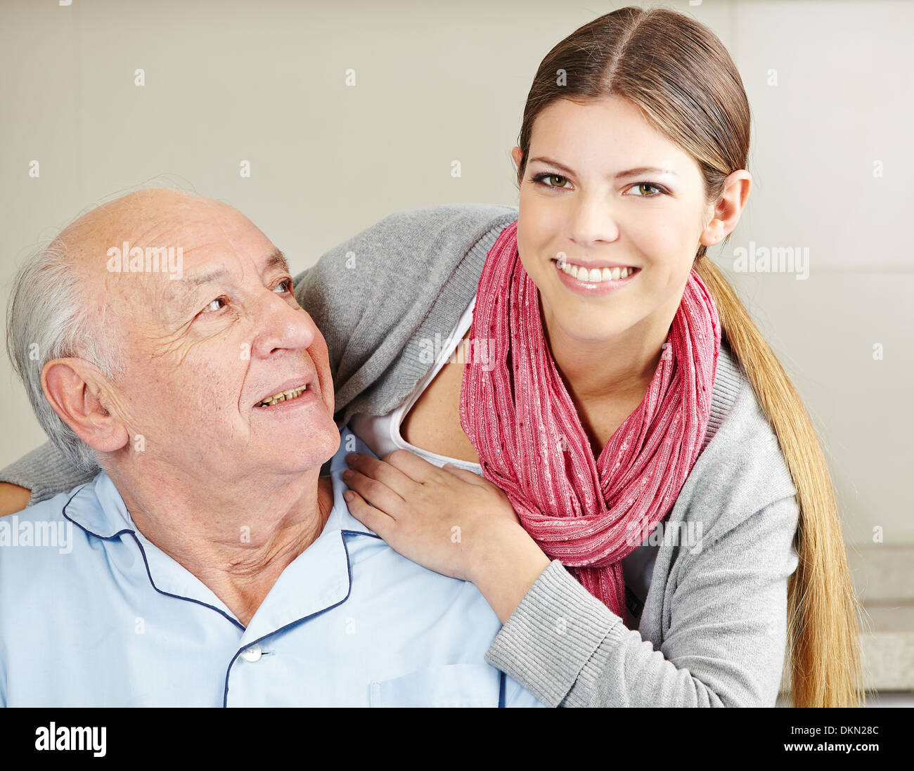 Smiling at an assistant hi-res stock photography and images - Alamy