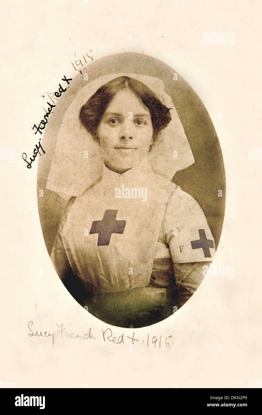 Red Cross Nurse from the First World War / Great War / WW1, dated 1915 ...