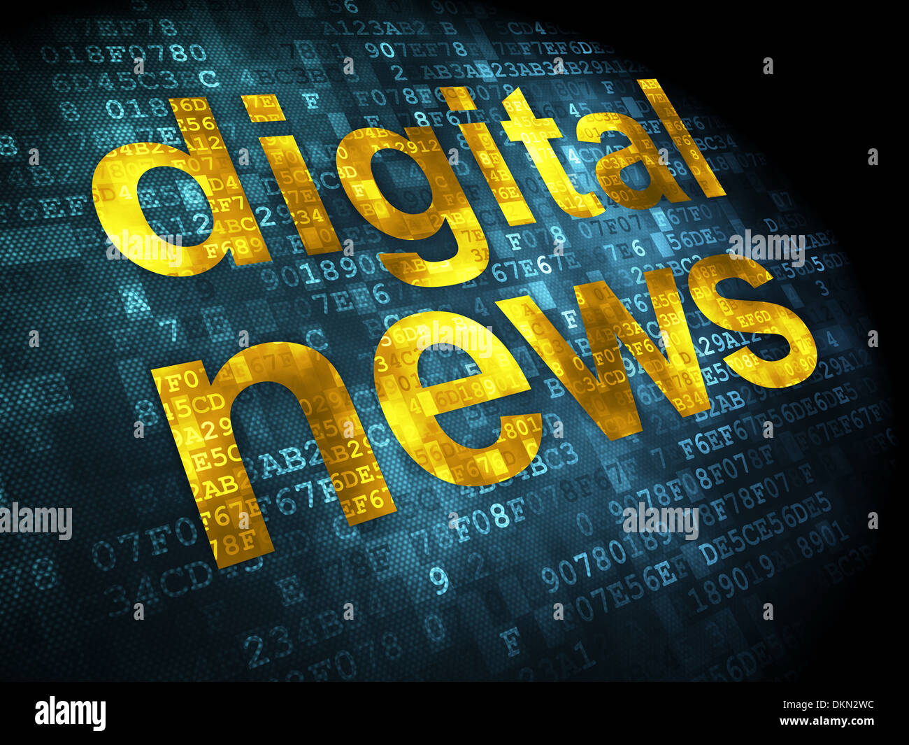 News concept: Digital News on digital background Stock Photo - Alamy