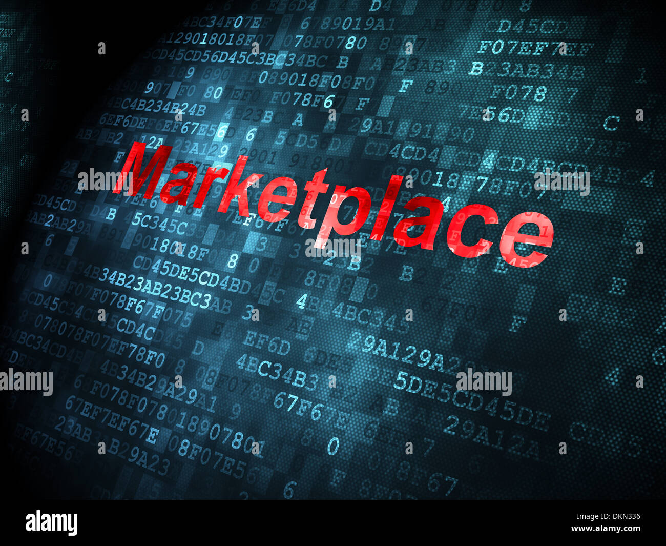 Marketing concept: Marketplace on digital background Stock Photo - Alamy