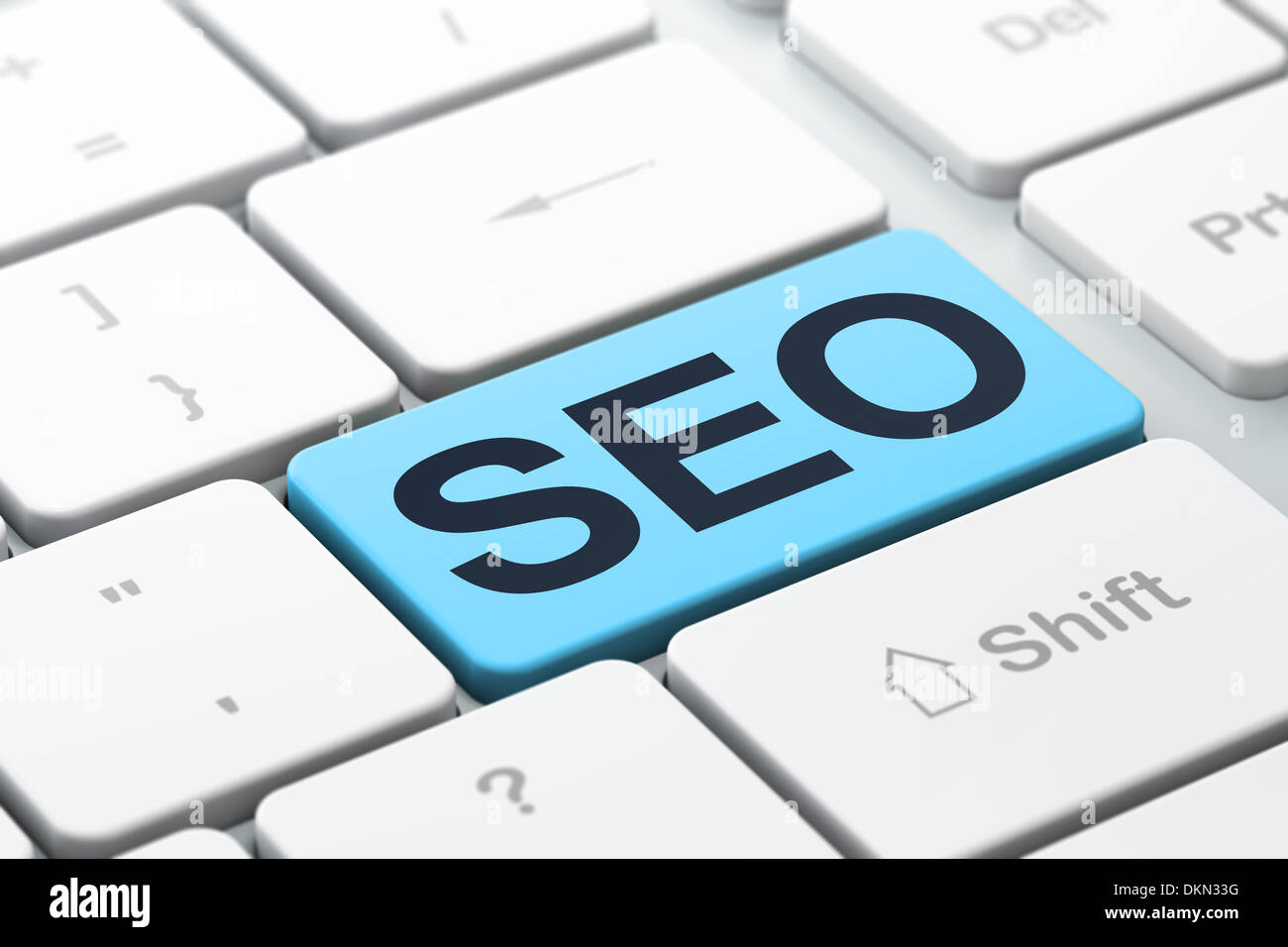 SEO web design concept: SEO on computer keyboard background Stock Photo ...