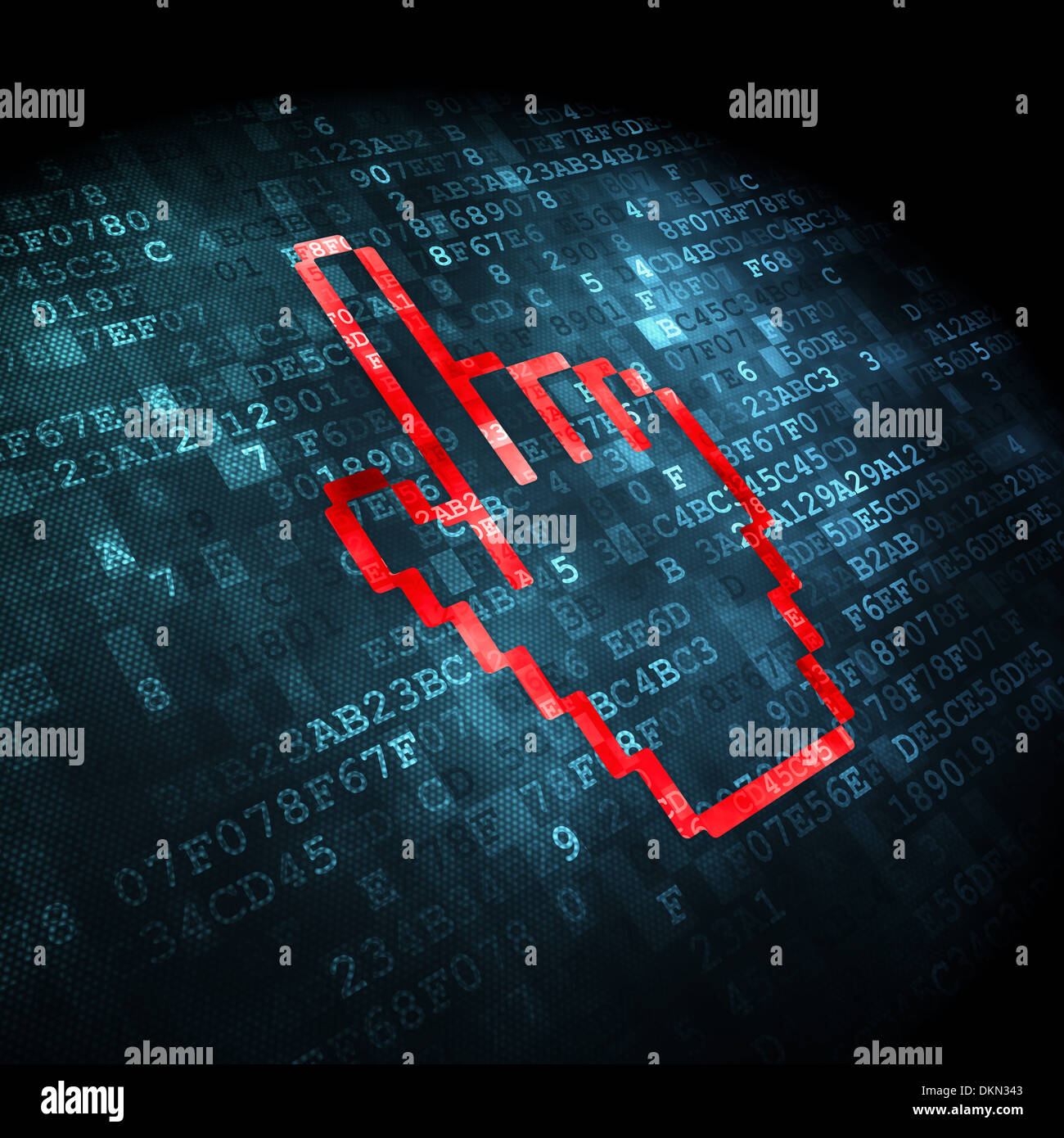 Web design concept: Mouse Cursor on digital background Stock Photo - Alamy