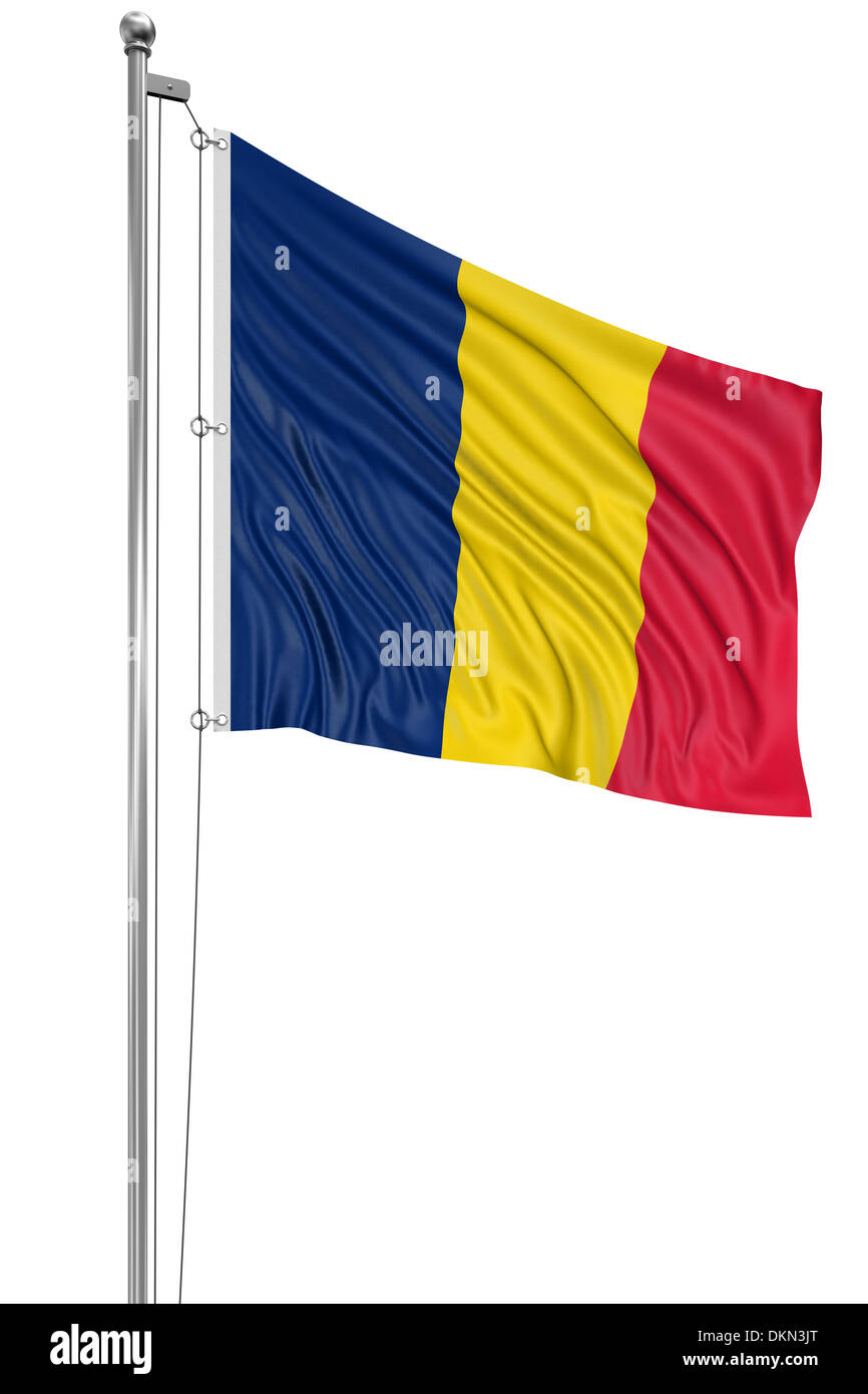 3D Chad flag Stock Photo - Alamy