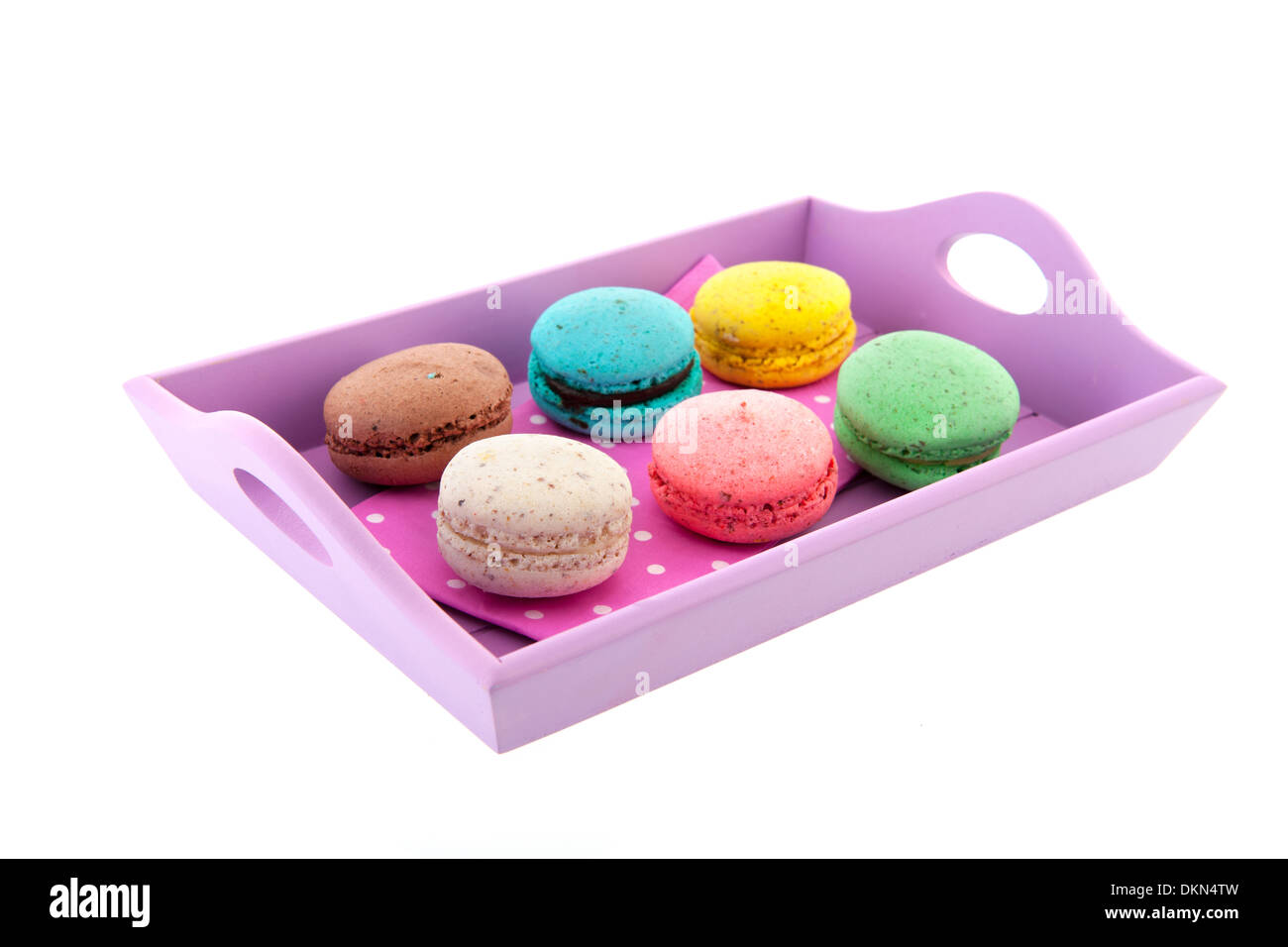 White purple macaroons on Cut Out Stock Images & Pictures - Alamy
