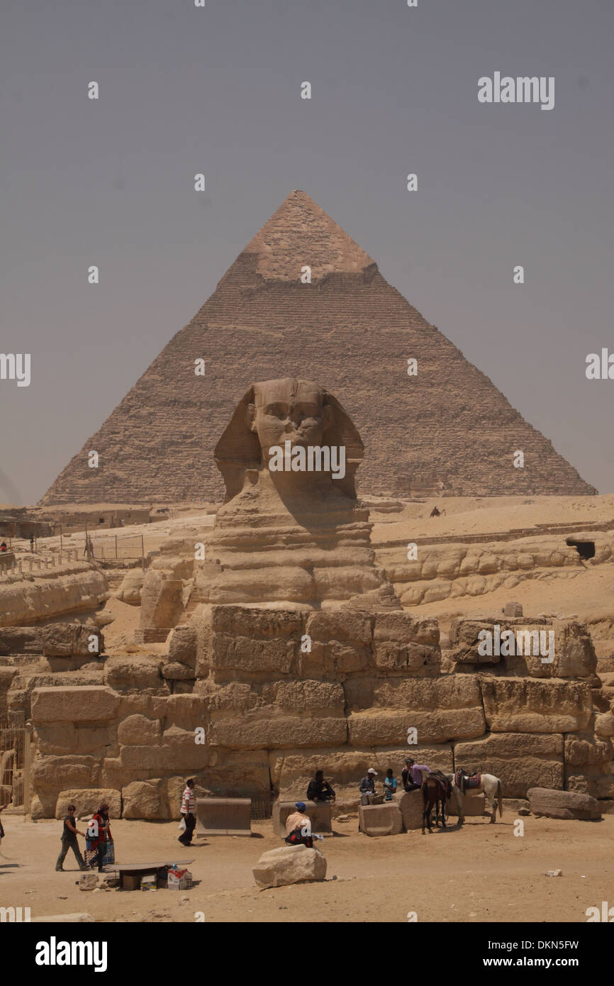 The Great sphinx @Giza - Egypt / East of the Great pyramid Stock Photo ...