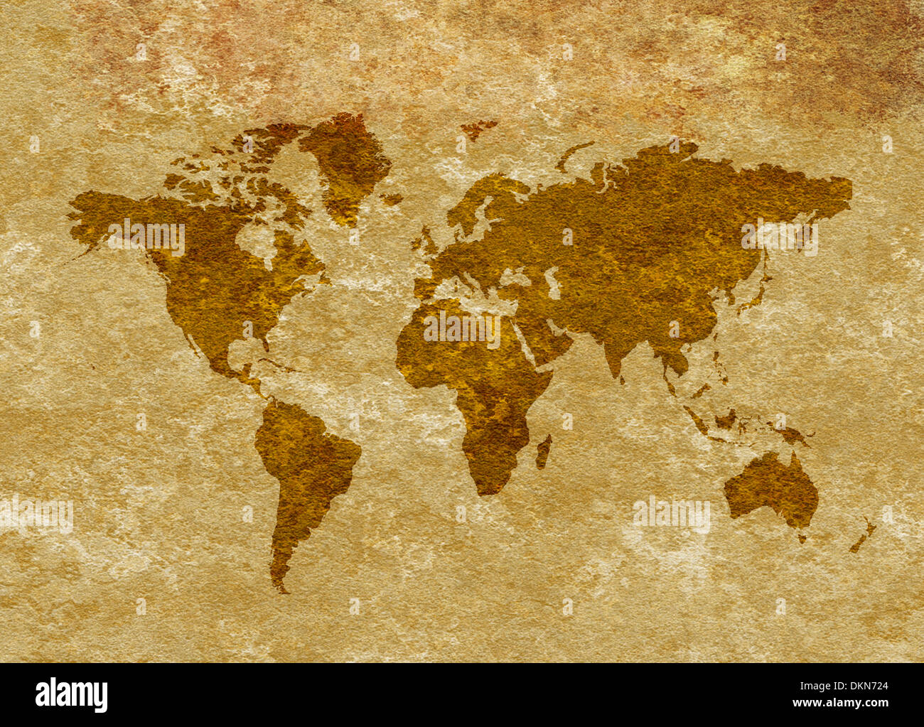 Grunge World Map Stock Photo - Alamy