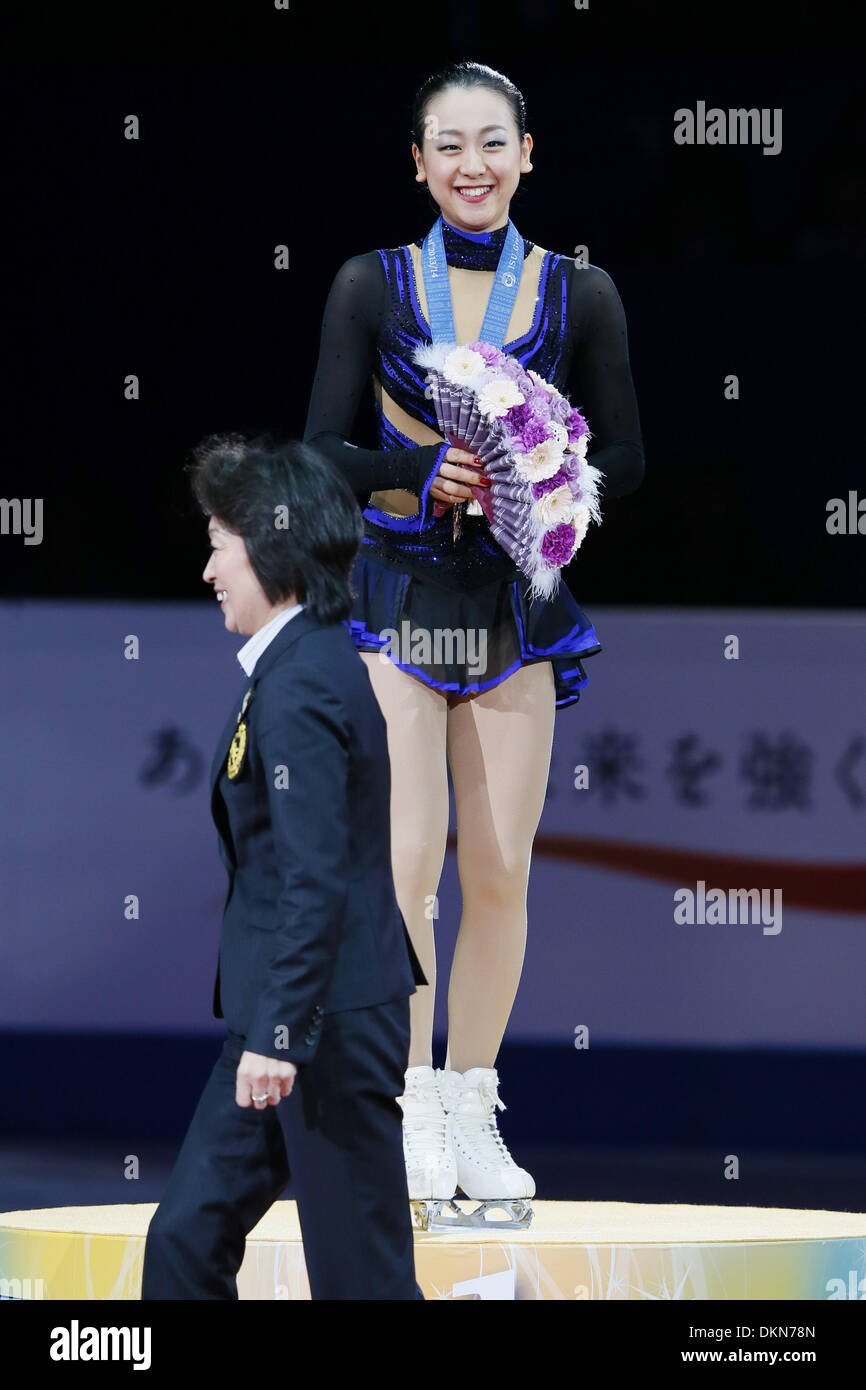 Fukuoka, Japan. 7th Dec, 2013. (L to R) Seiko Hashimoto, Mao Asada (JPN ...