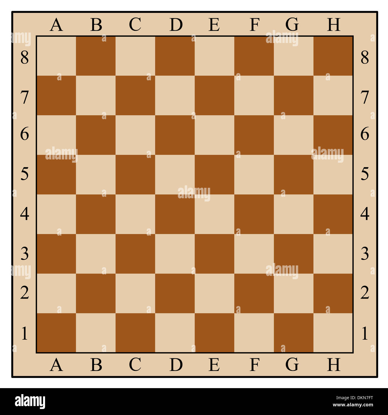 Chess board without chess pieces Stock Photo - Alamy