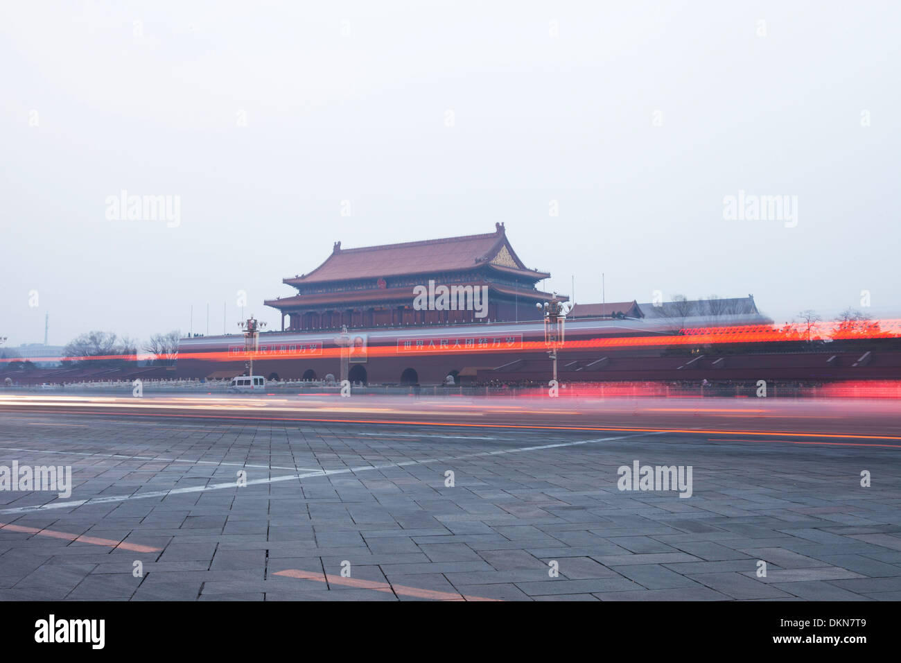 night view of Tiananmen Square Stock Photo - Alamy