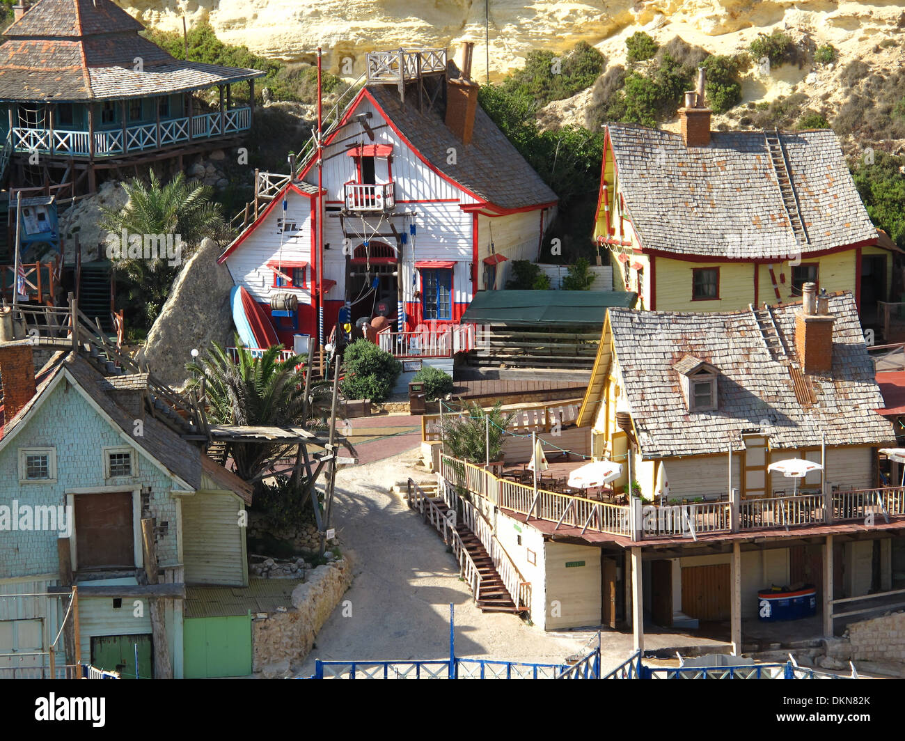 Popeye Village, Malta Island, Mediteran, sea, Europe, movie, location ...