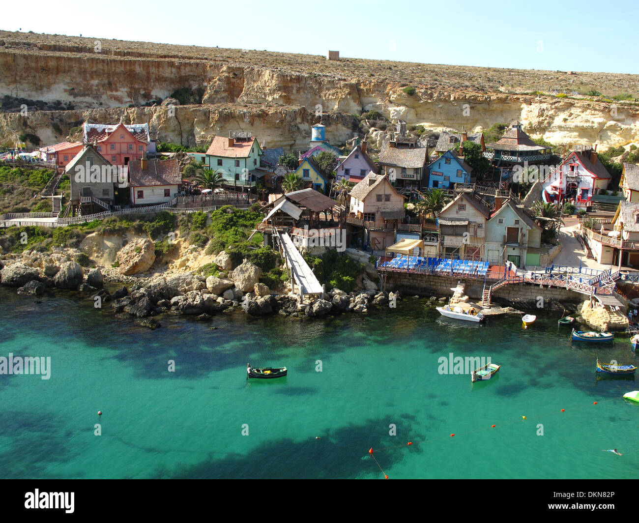 Popeye Village, Malta Island, Mediteran, sea, Europe, movie, location ...