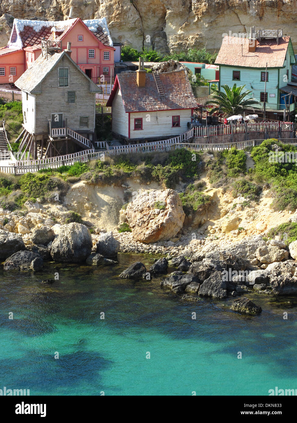 Popeye Village, Malta Island, Mediteran, sea, Europe, movie, location ...