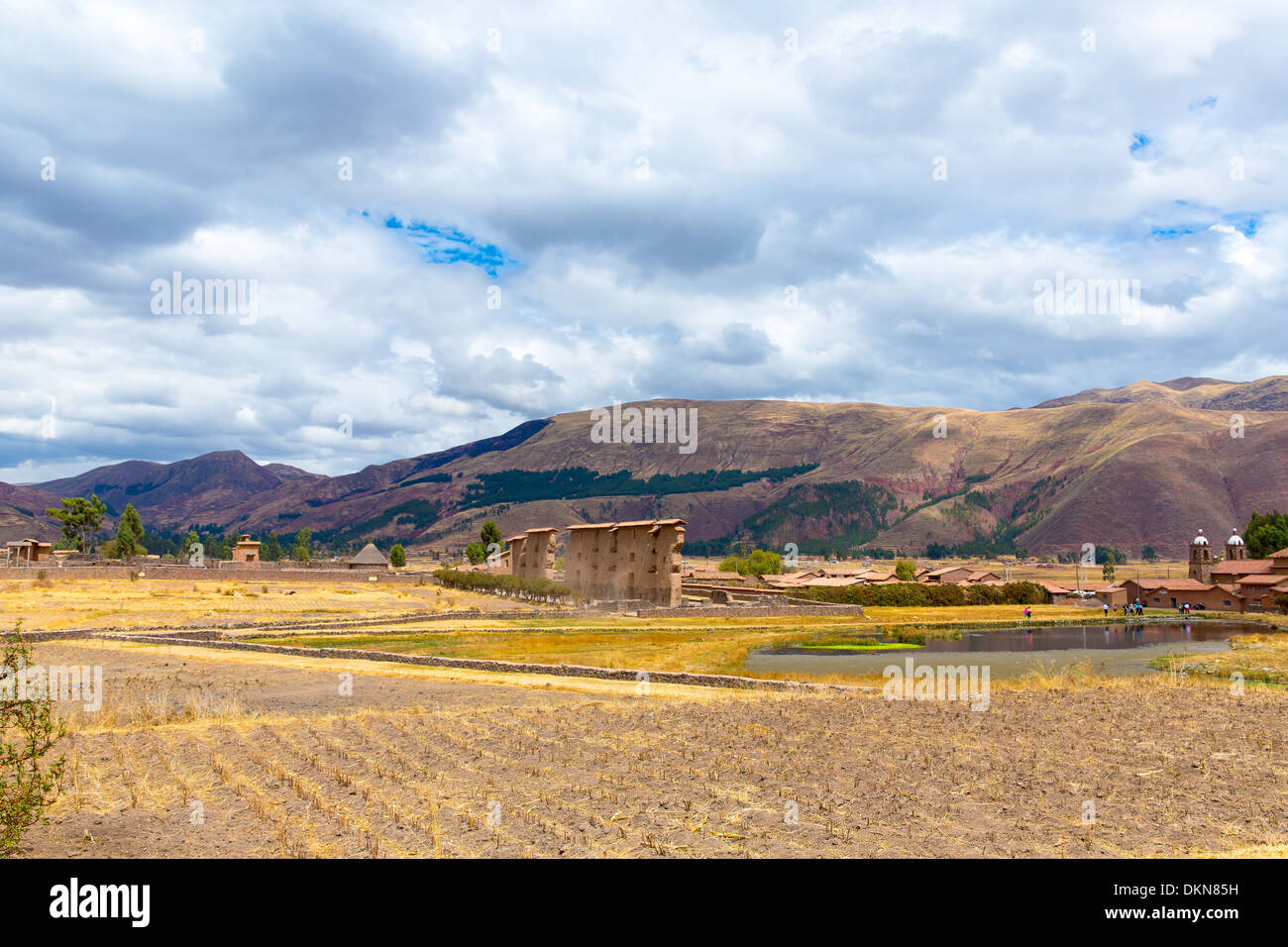 Raqchi, Inca archaeological site in Cusco, Peru (Ruin of Temple of ...