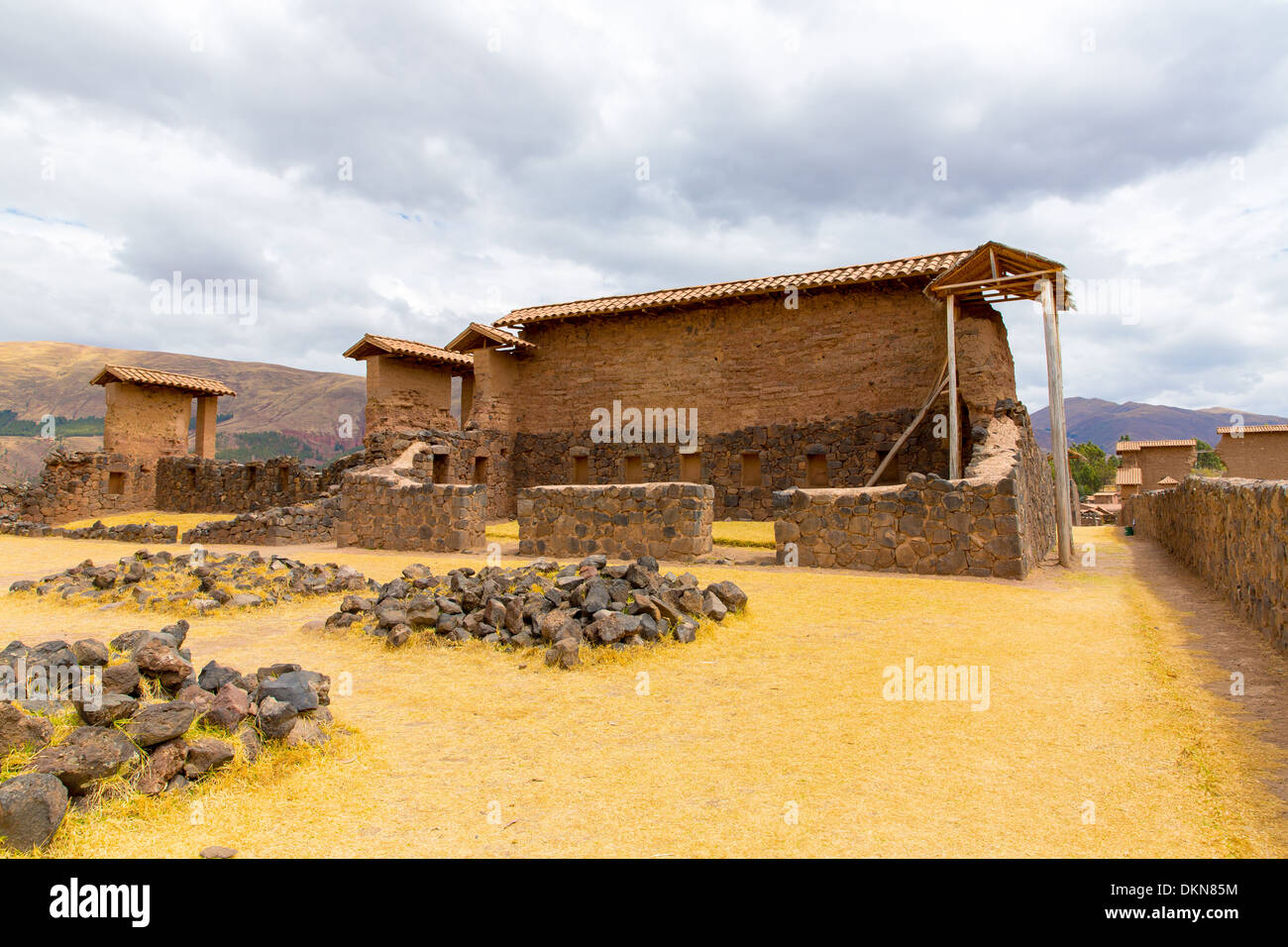 Raqchi, Inca archaeological site in Cusco, Peru (Ruin of Temple of ...