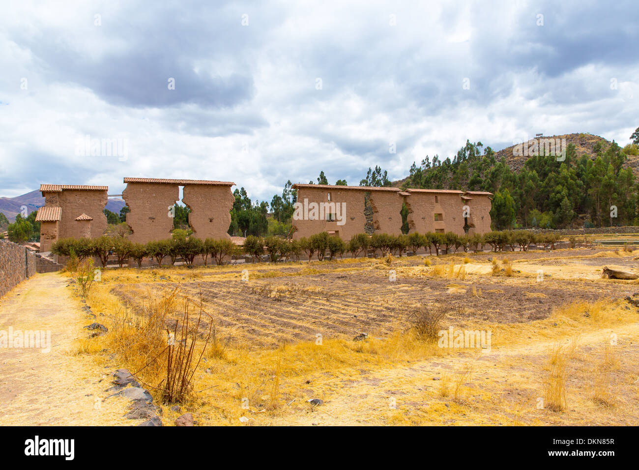Raqchi, Inca archaeological site in Cusco, Peru (Ruin of Temple of ...
