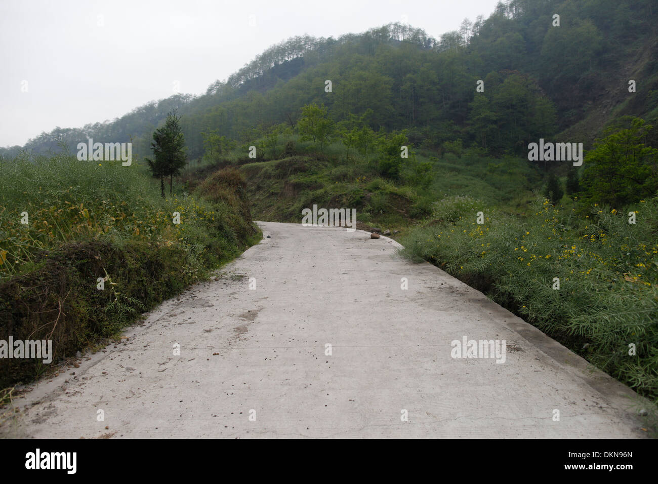 country road of China Stock Photo - Alamy