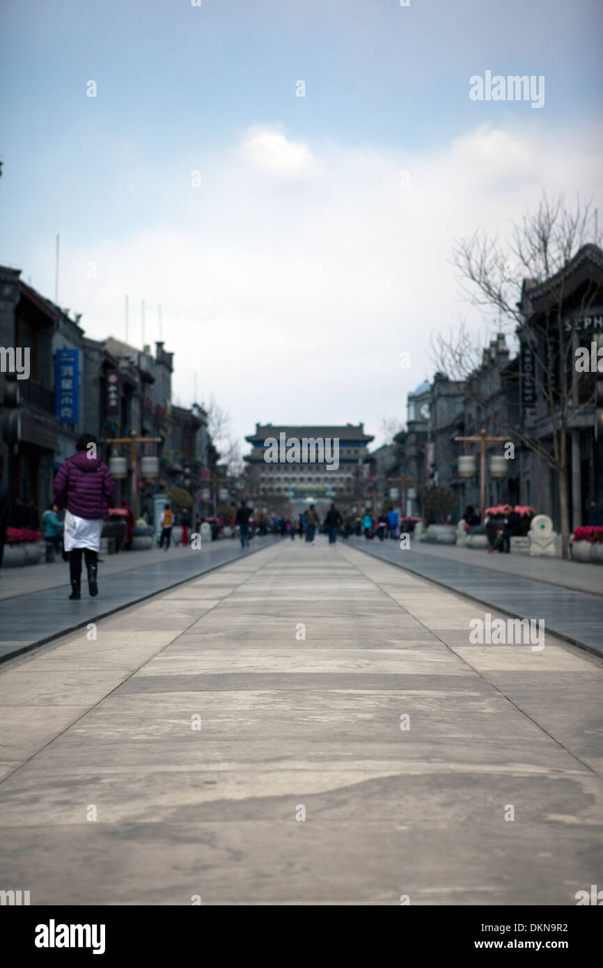 Dashila'er shopping Street, QIanmen street, Beijing Stock Photo - Alamy