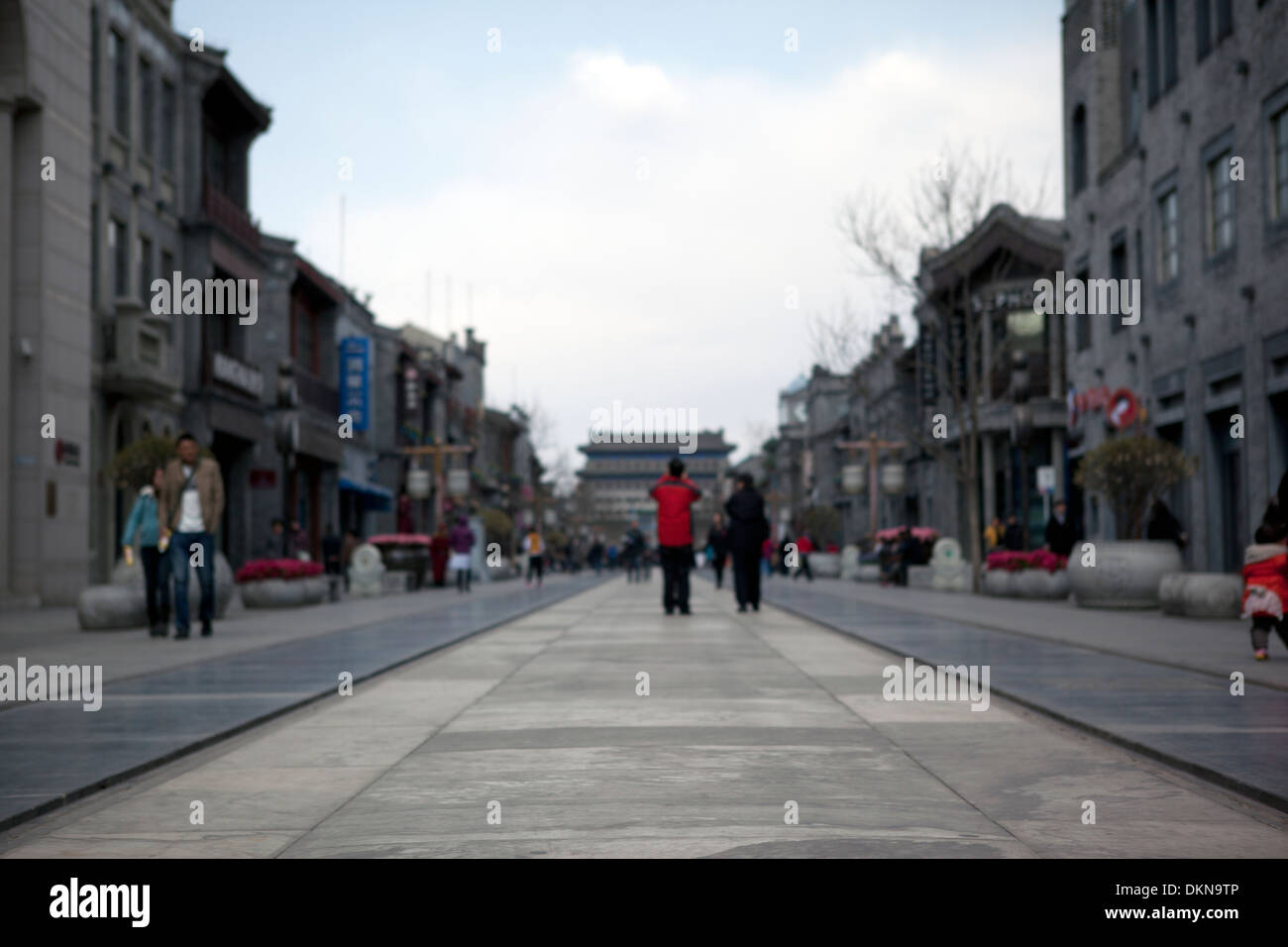 Dashila'er shopping Street, QIanmen street, Beijing Stock Photo - Alamy