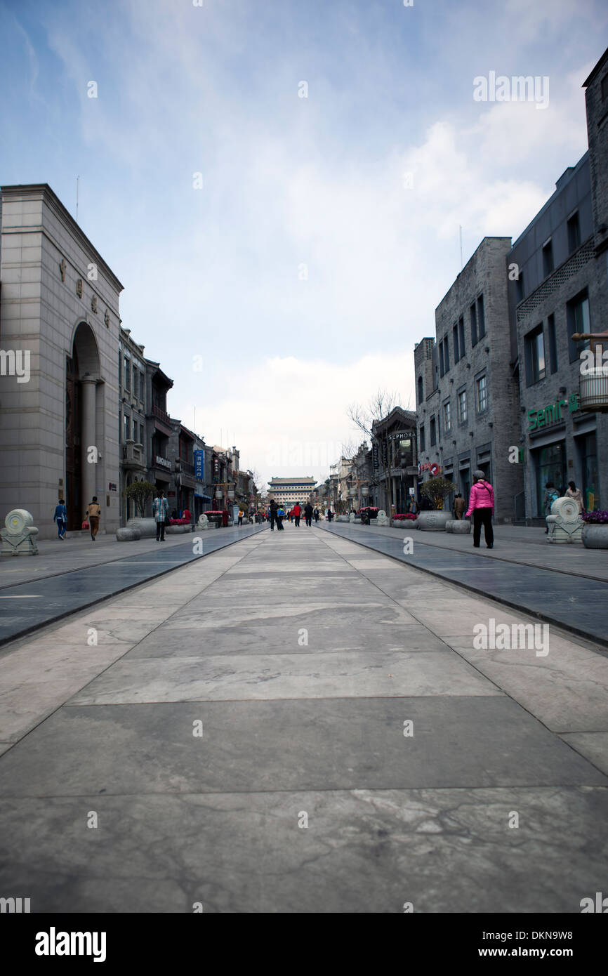 Dashila'er shopping Street, QIanmen street, Beijing Stock Photo - Alamy