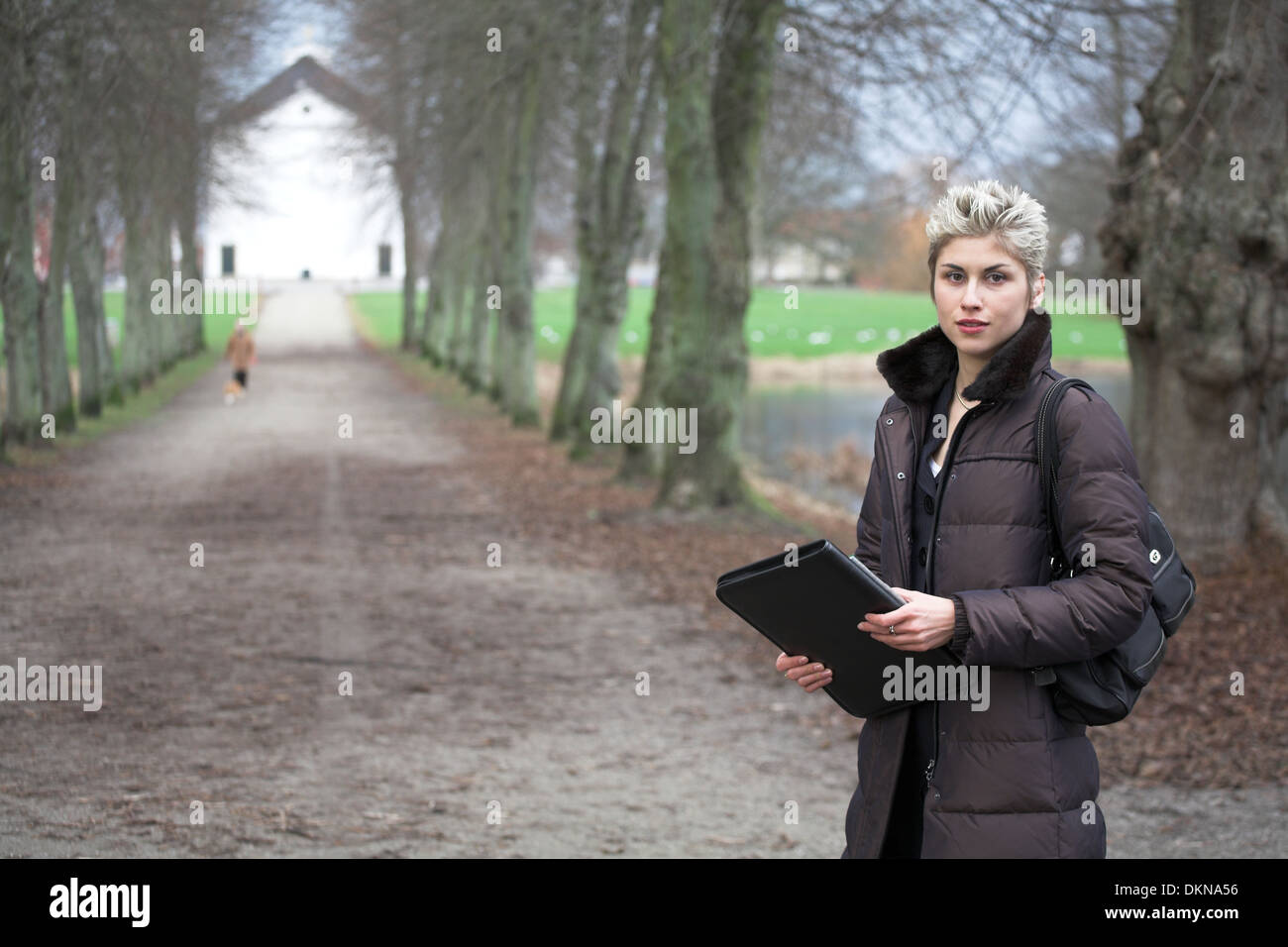 Business woman working outdoor Stock Photo - Alamy
