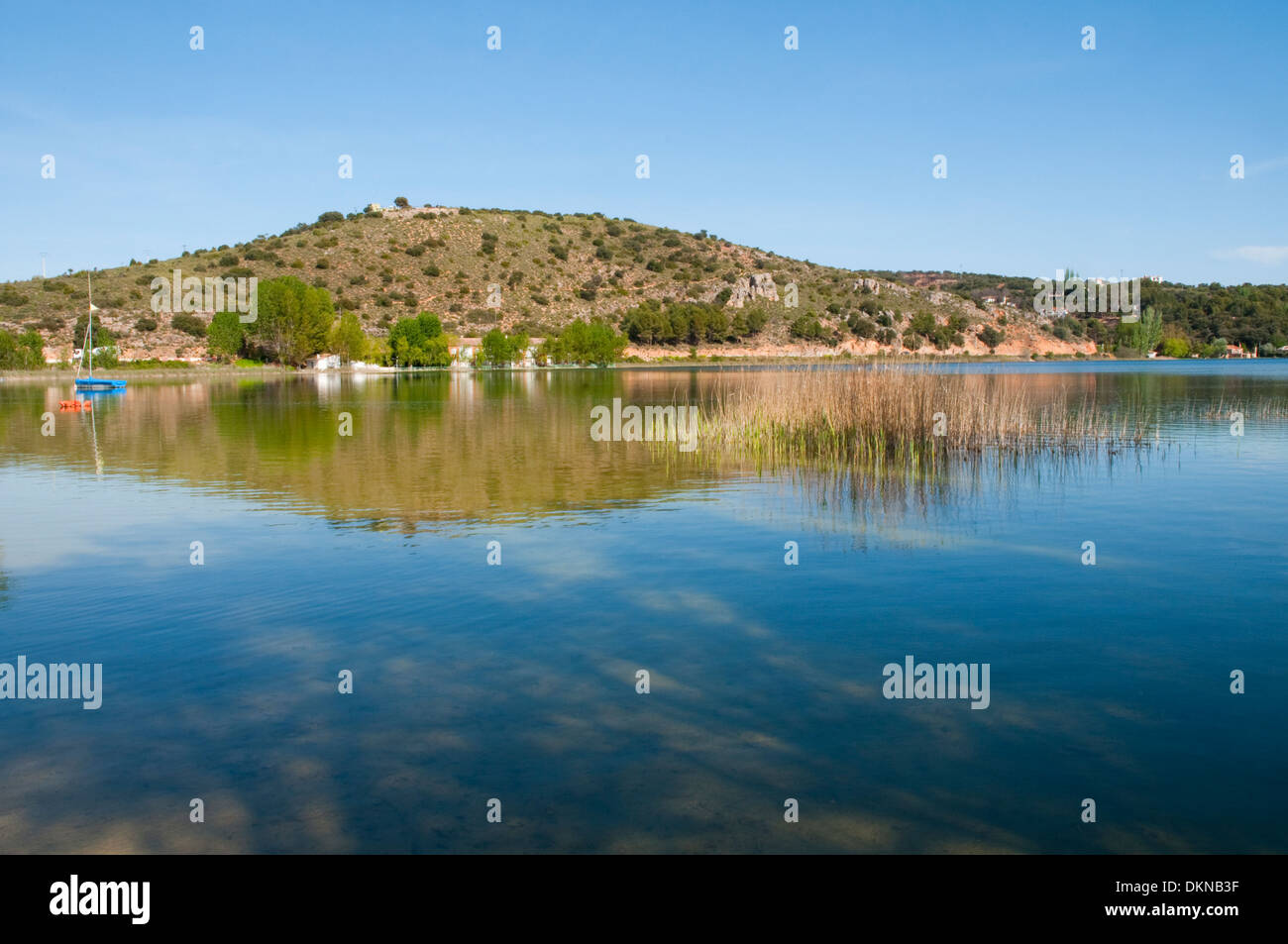 La Colgada lake. Lagunas de Ruidera Nature Reserve, Ciudad Real ...