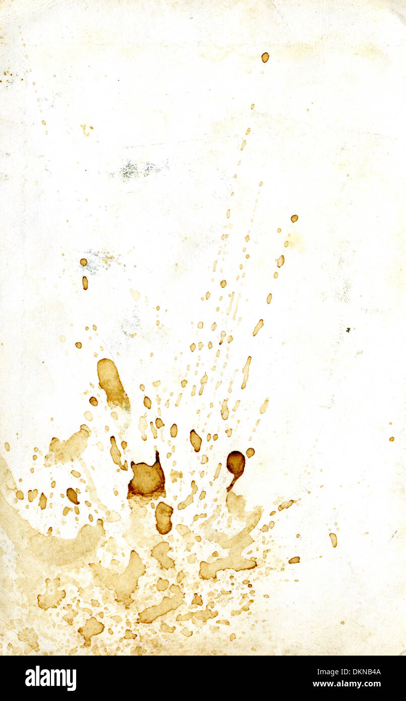 Old paper with splatters Stock Photo - Alamy