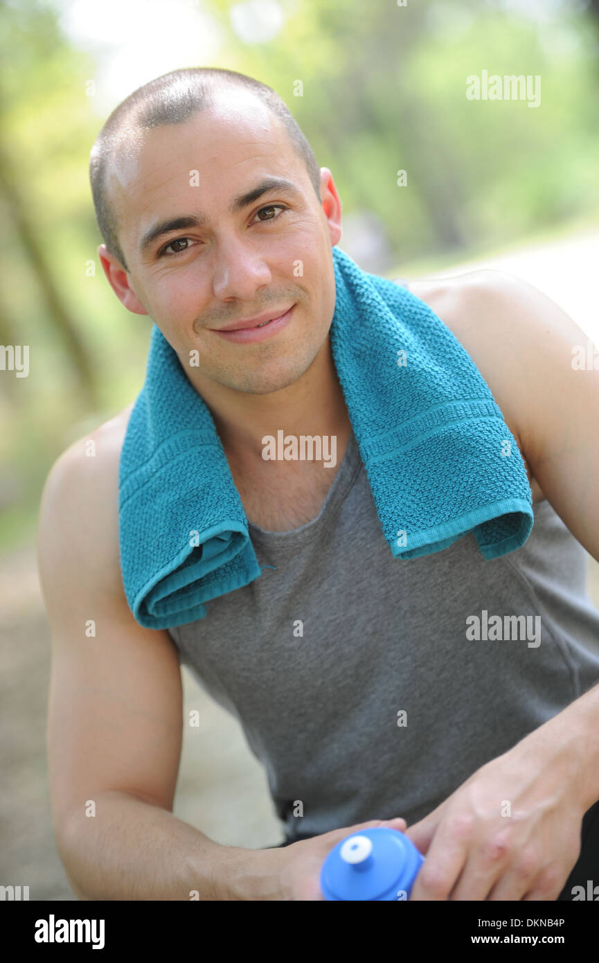 Drink-Energy Drink-Men-Sports & Fitness-Water to drink Stock Photo - Alamy