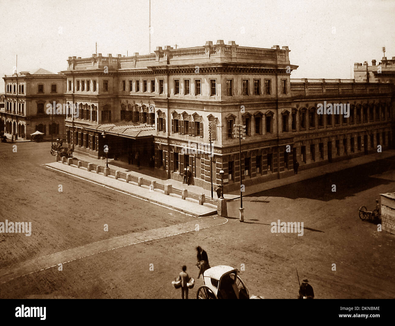 South Africa Cape Town Railway Station pre-1900 Stock Photo - Alamy
