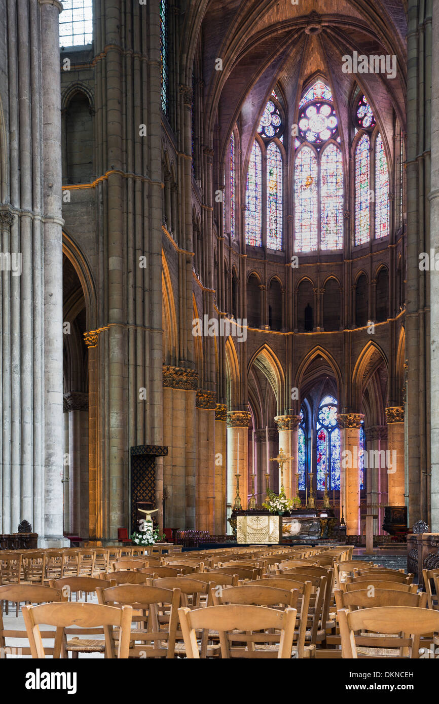 The apse of the Notre-Dame Cathedral Stock Photo - Alamy