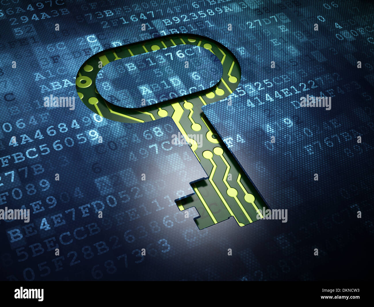 Security concept: Key on digital screen background Stock Photo - Alamy