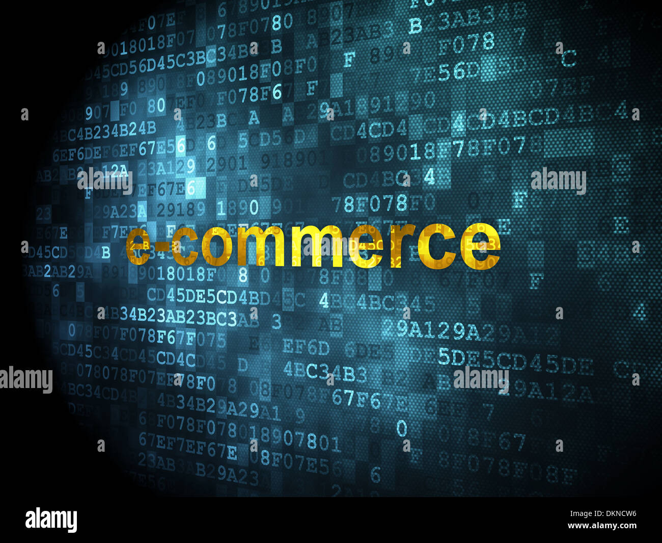 Finance concept: E-commerce on digital background Stock Photo - Alamy
