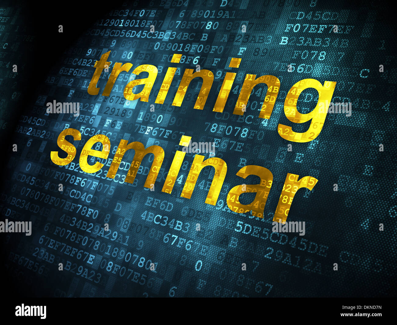 Education concept: Training Seminar on digital background Stock Photo ...