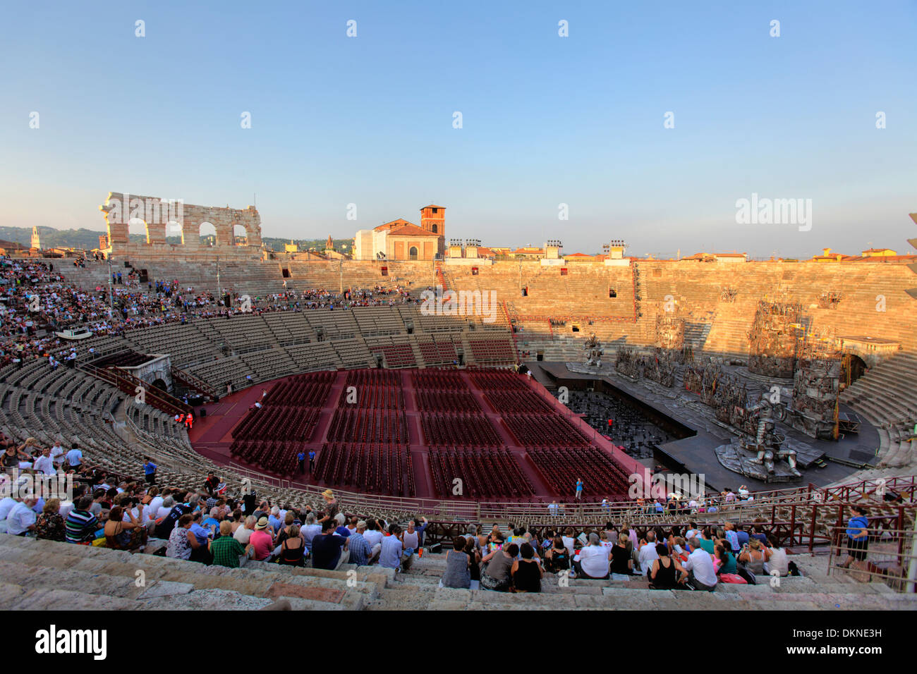 The Arena during the opera performance, Verona, Italy Stock Photo - Alamy