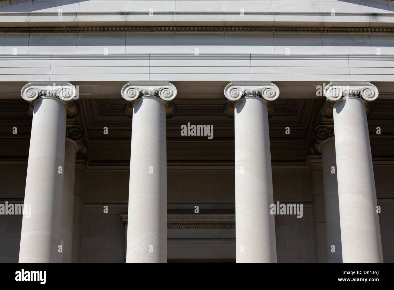 Ionic capitals at National Gallery, Washington D.C., USA Stock Photo ...
