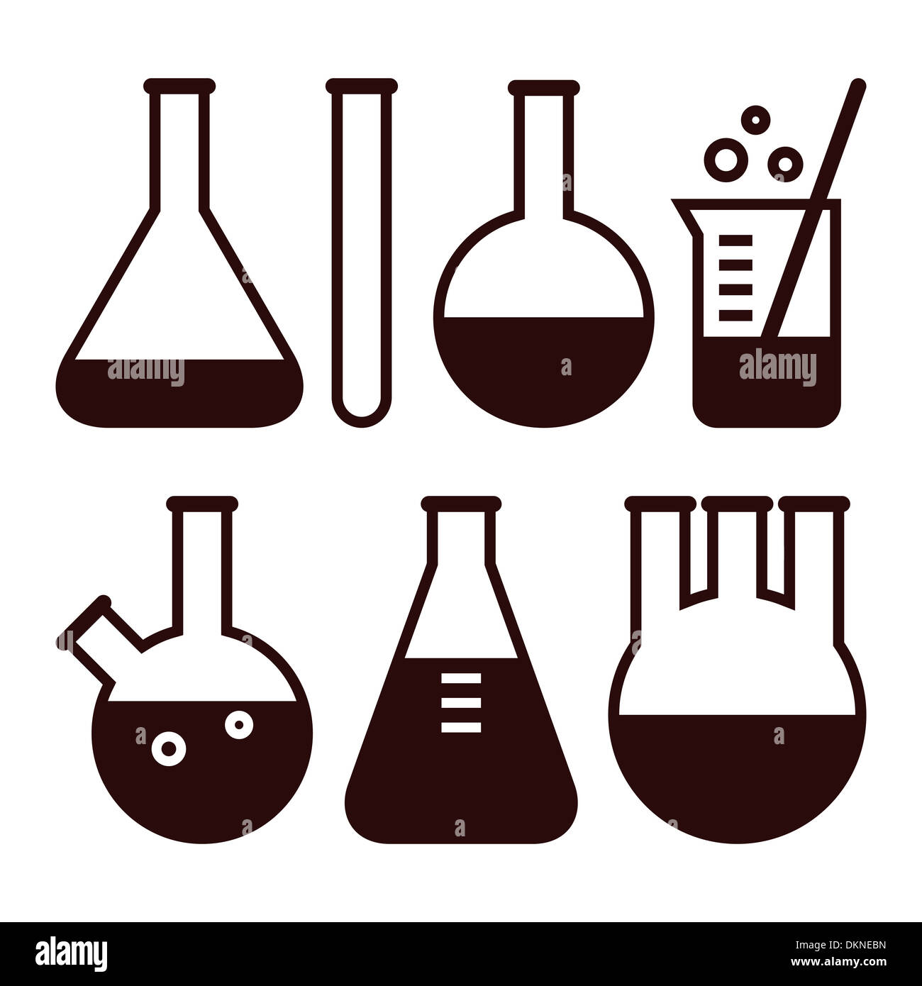 Laboratory equipment isolated on white background Stock Photo - Alamy