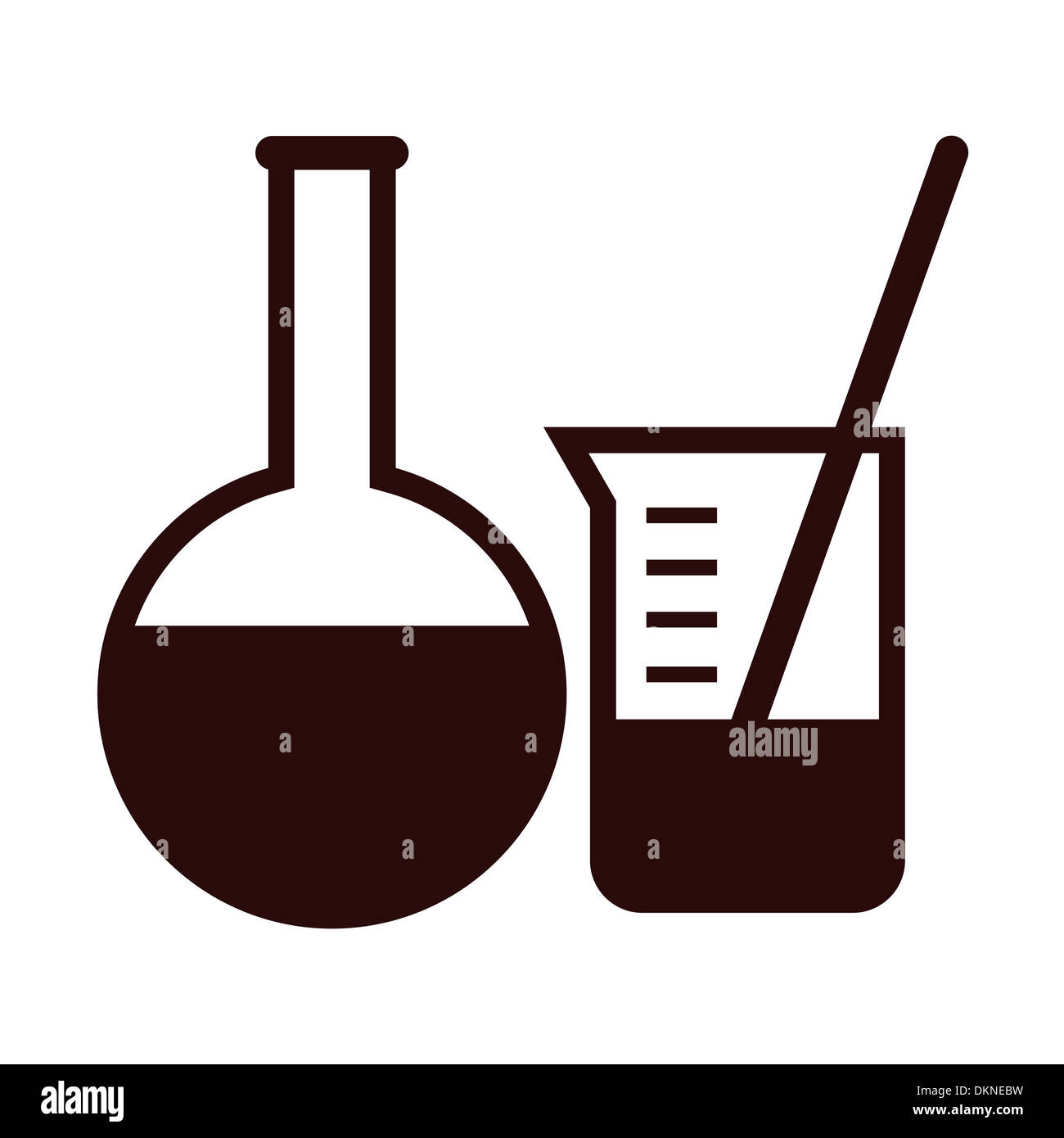 Laboratory equipment isolated on white background Stock Photo - Alamy